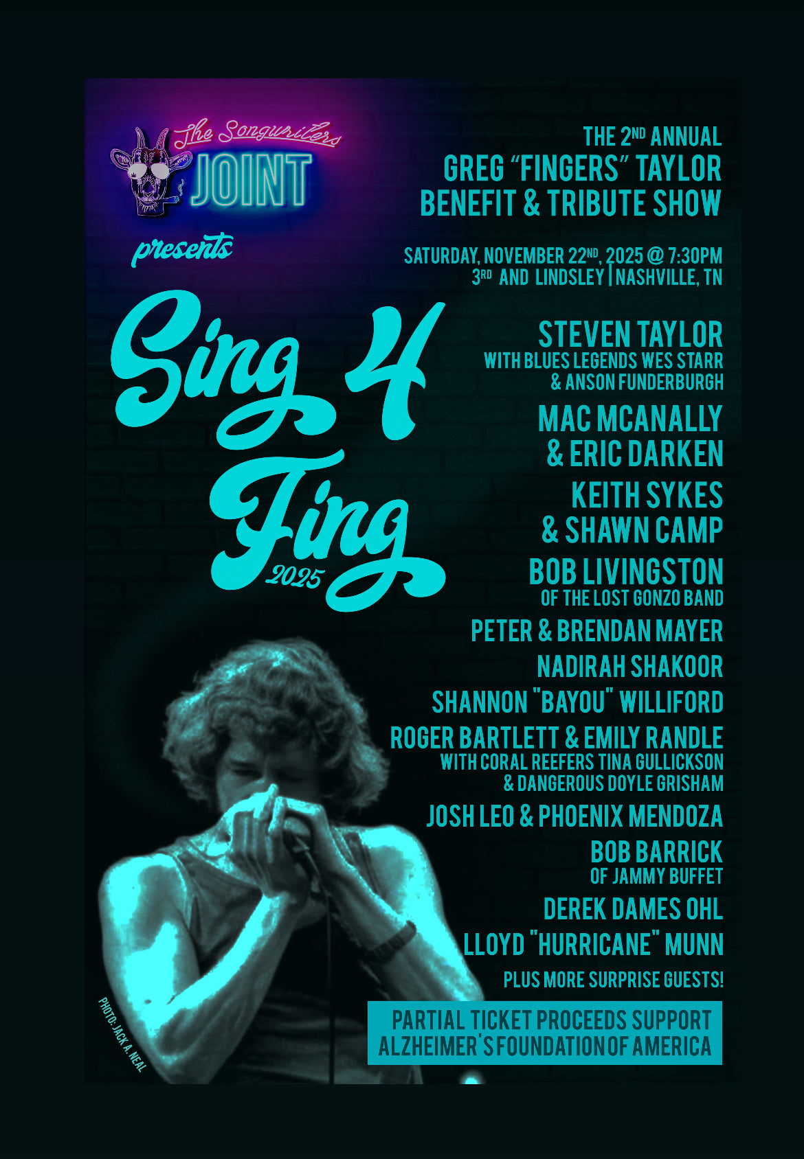 (Limited) Sing 4 Fing '25 Event Poster – The Songwriters Joint